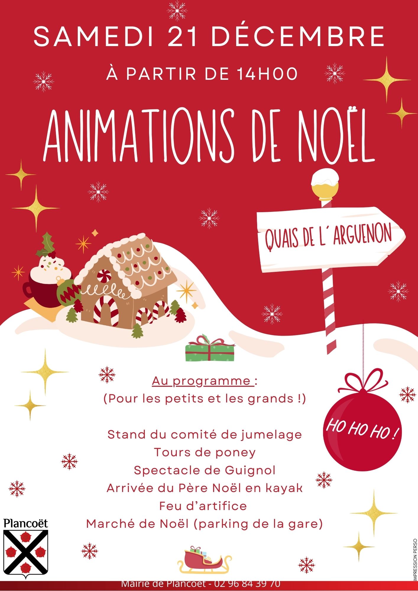 Animations de Noël - Plancoët - Mairie de Côtes d'Armor(Bretagne)